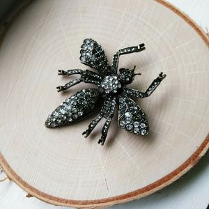 Jewelry | Sale Gothic Bee Brooch Pin Rhinestone Insect | Poshmark